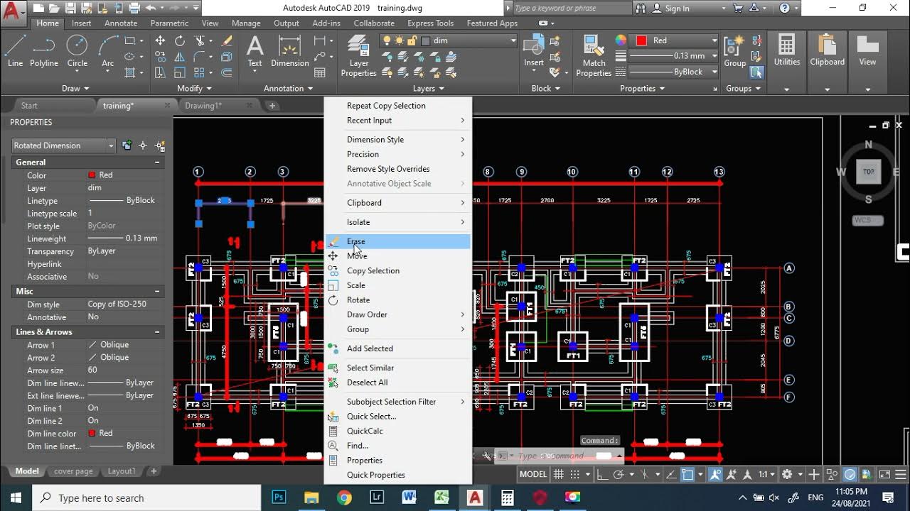 protastructure tutorial: how to organize your drawing in AutoCAD after exporting from Prota ...