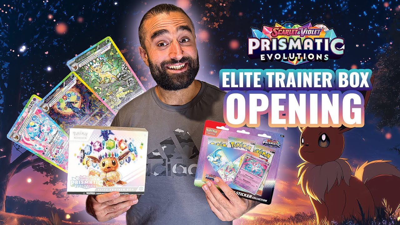 Opening the NEW Prismatic ETB + sticker collection - YouTube
