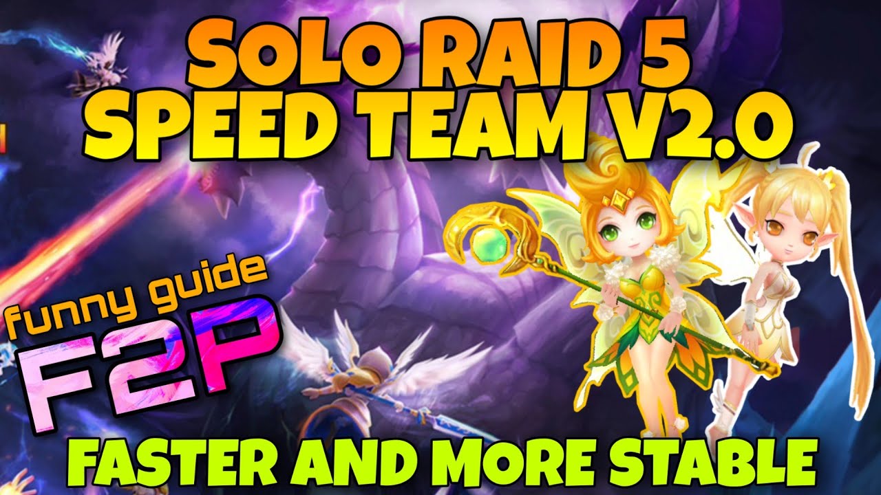 NEW SOLO RAID R5 SPEED TEAM SUMMONERS WAR - YouTube