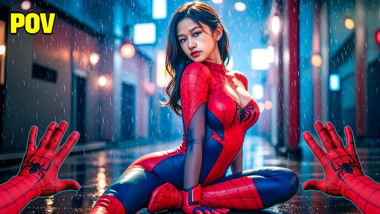 Spider-man Rescues Pretty Girls From Bad Guy In Car - Funny POV Video - YouTube