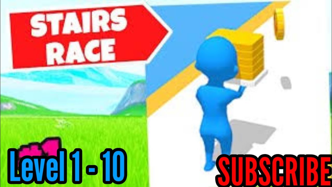 Stairs Race 3D Game Level 1 - 10 Complete Android iOS Gameplay,🥰😍 ️👈👈 ...