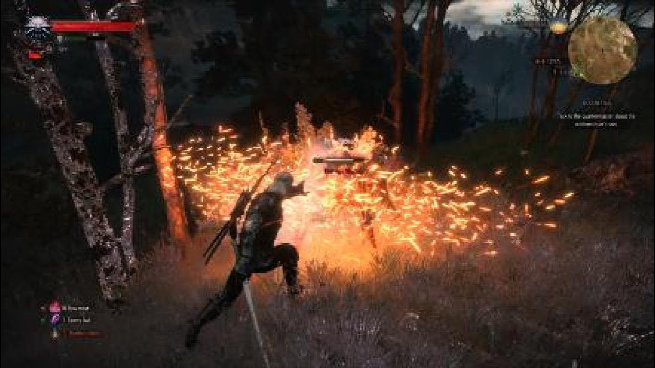 The Witcher 3 Fiend Battle - YouTube