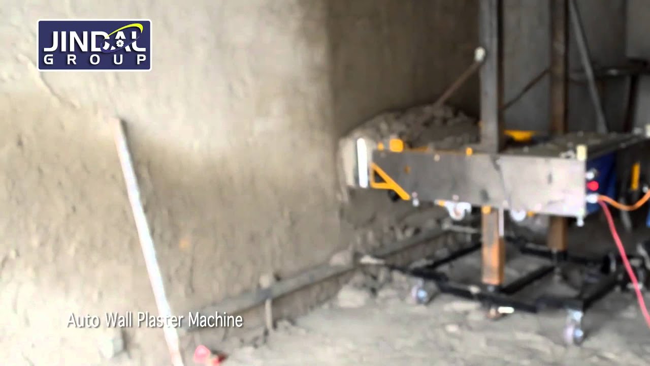 Automatic Cement Plastering Machine for Wall - YouTube