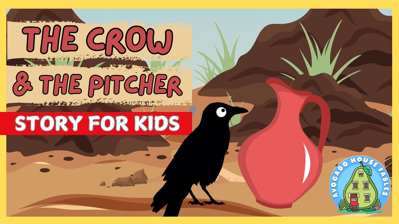 🐦‍⬛Moral Stories for Kids | The Crow & The Pitcher: What Clever Trick ...