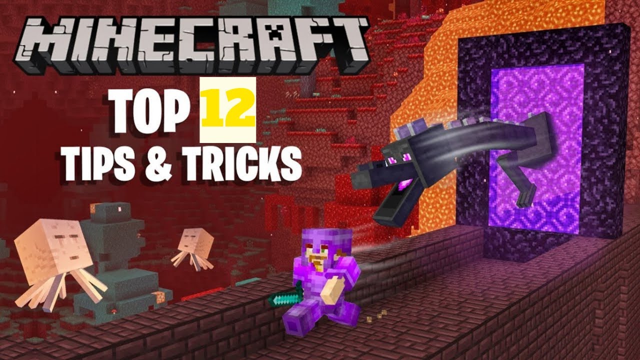 12 TIPS FOR BEGINNER IN MINECRAFT - YouTube
