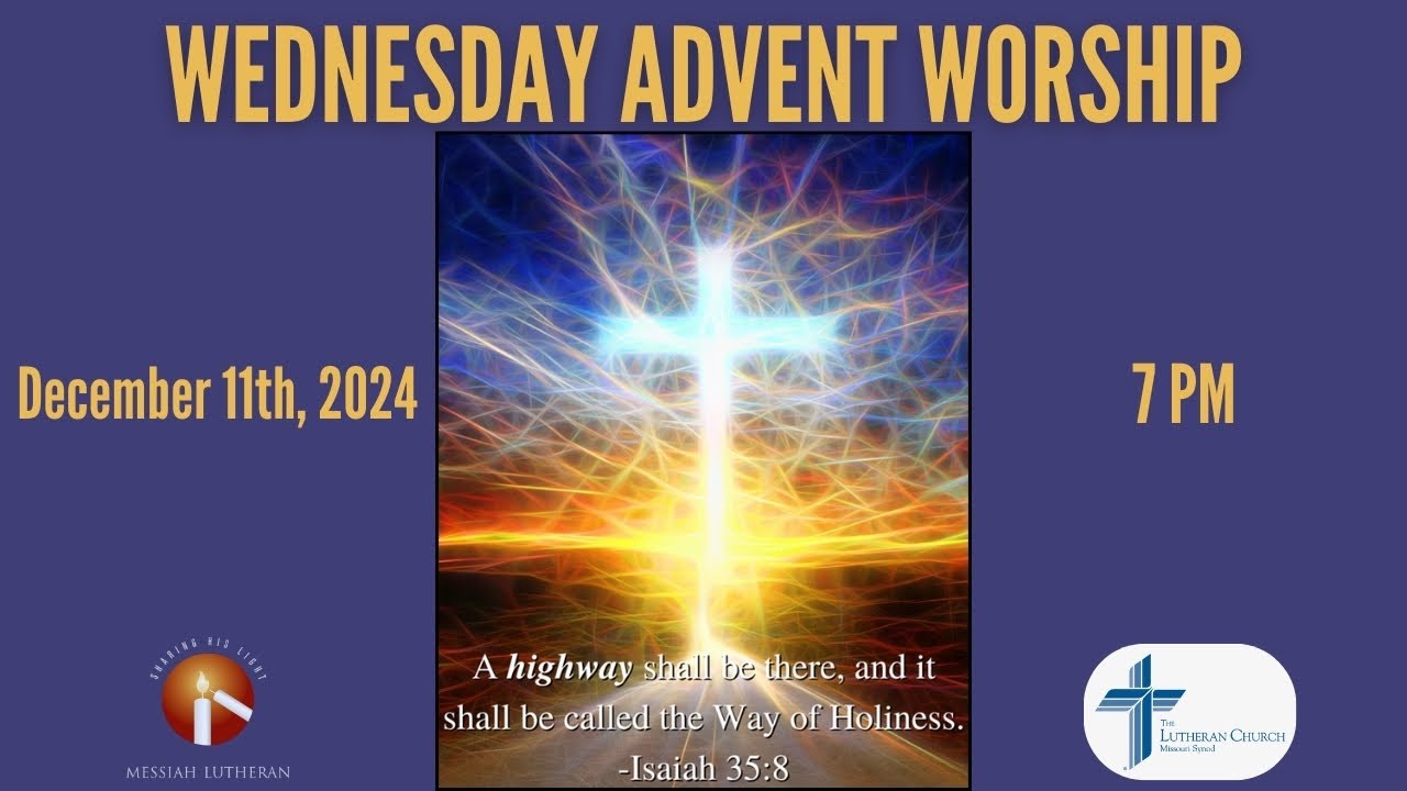 December 11th 2024 - Wednesday Advent Service - YouTube