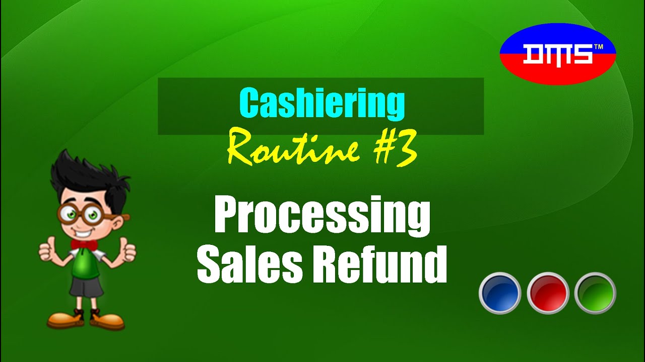 DMS Point of Sale: Processing Sales Refund - YouTube
