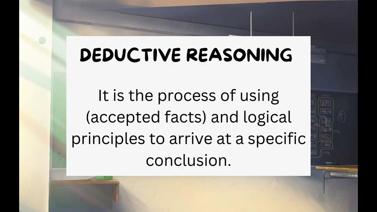 Performance Task # 3 "Skit" of Inductive and Deductive Reasoning - YouTube