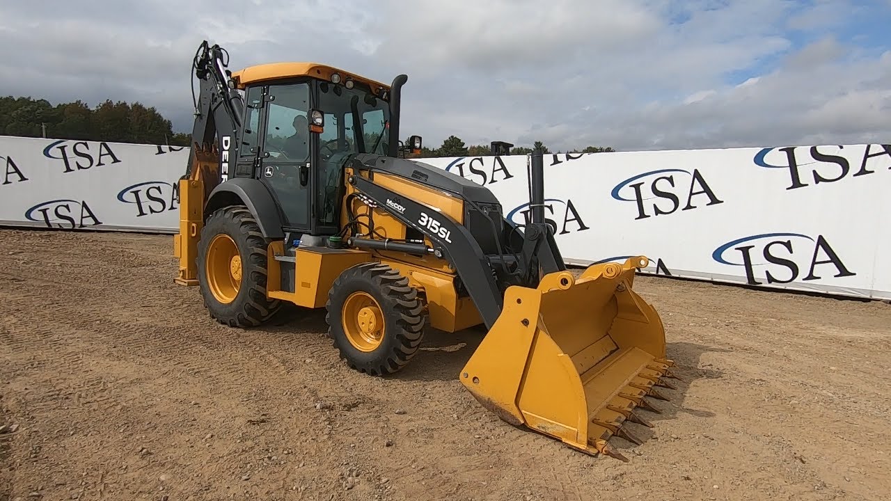 Lot 1103: 2019 Deere 315SL Loader Backhoe Will Be Sold At Auction ...