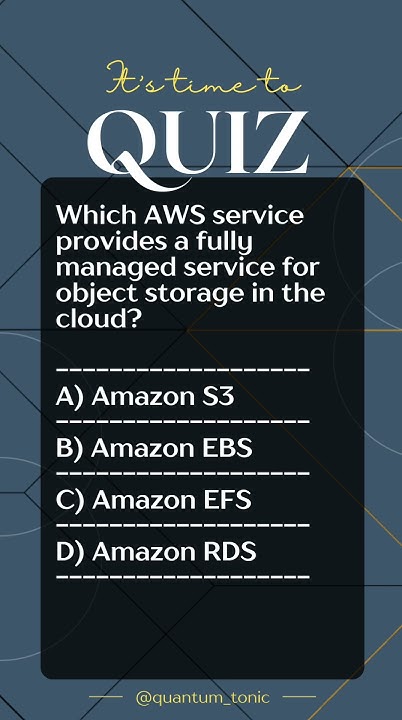AWS QUIZ 01 - YouTube