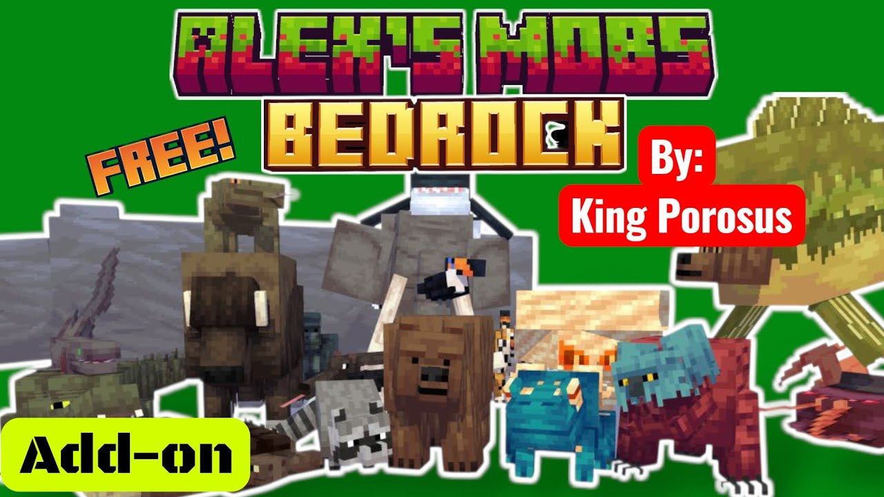 Alex's Mobs MCPE Add-on [Official Trailer] - YouTube