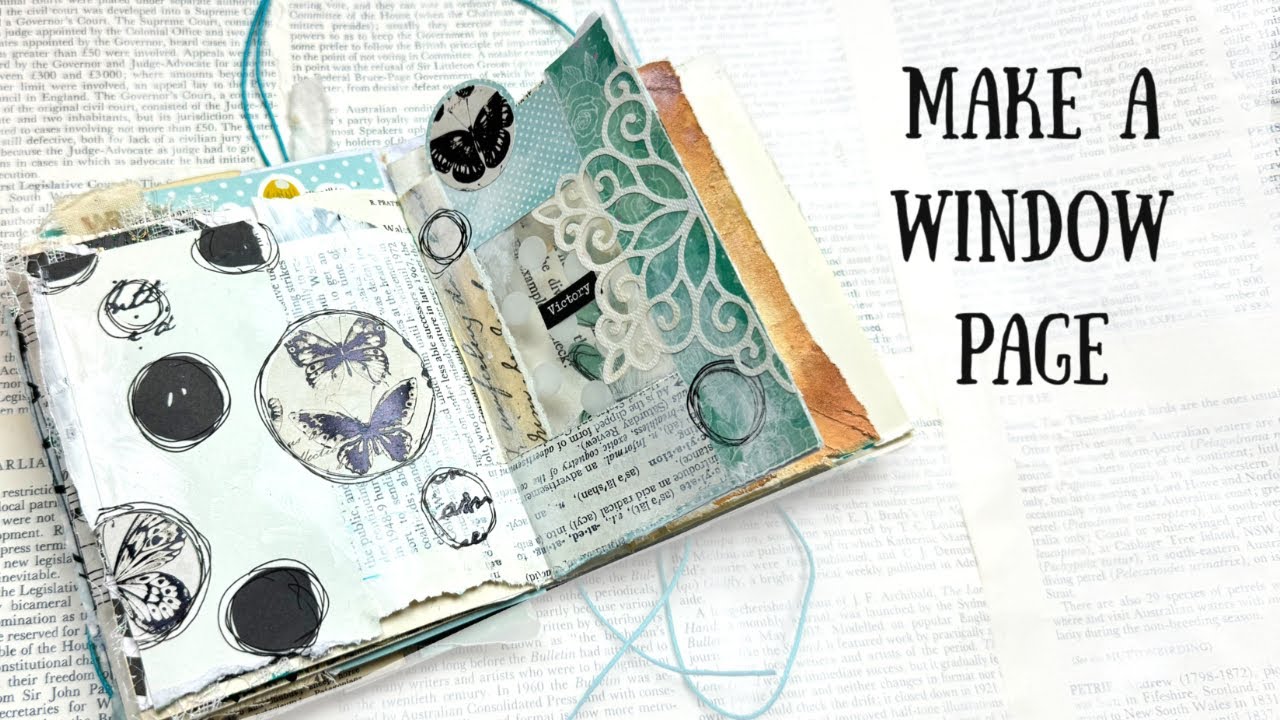 How to make an EASY Window Page | Limited Colour Palette Journal Page ...