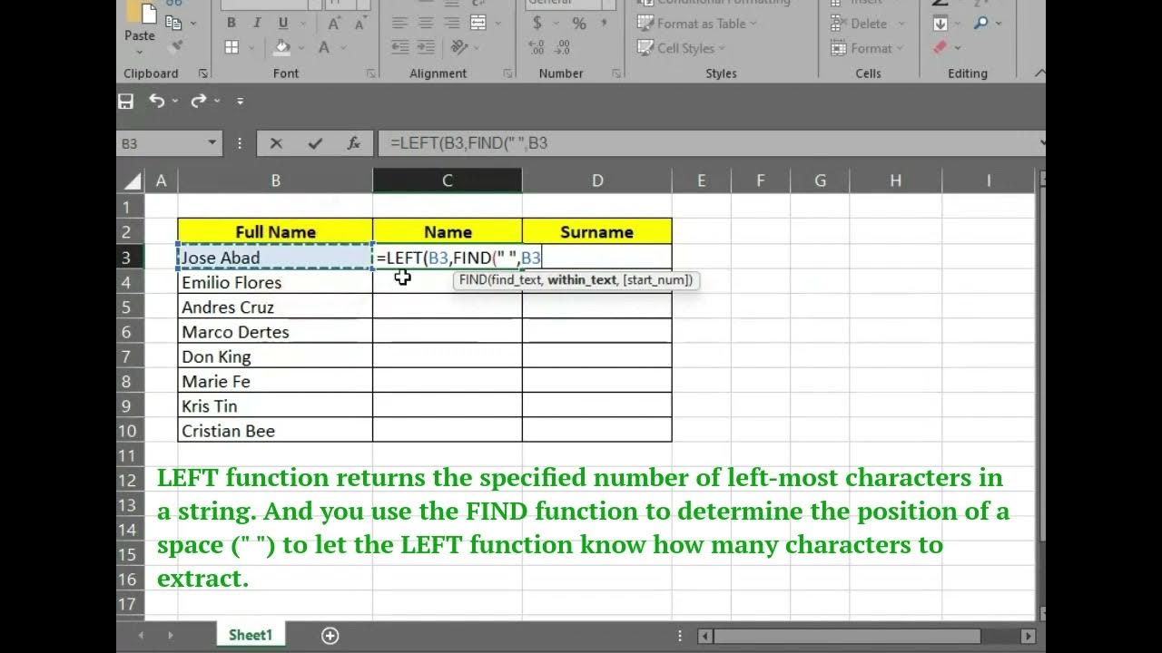 Excel Formula Left Function With Find Function YouTube excel-formula-left-function-with-find-function-youtube