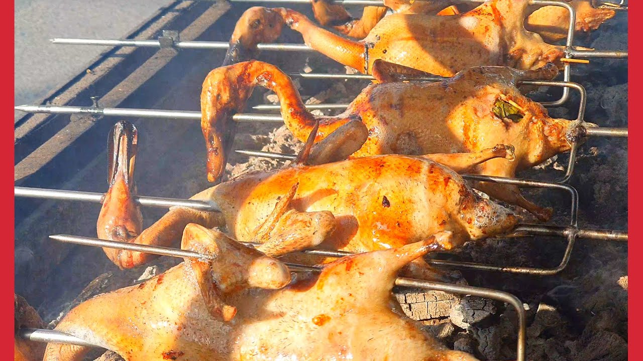 Mouthwatering Cambodian Street Food: Grilled Duck & Crispy Pork Leg ...