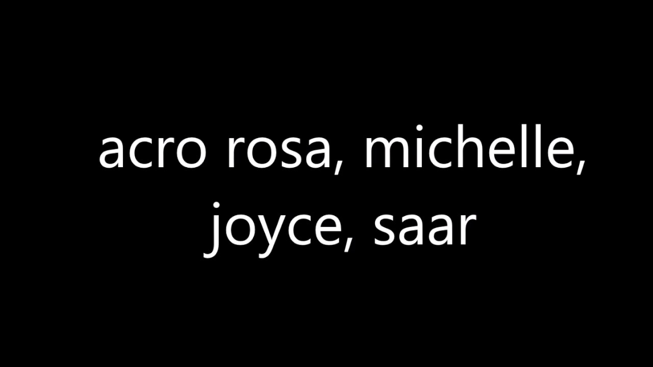 acro muziek joyce saar rosa michelle - YouTube