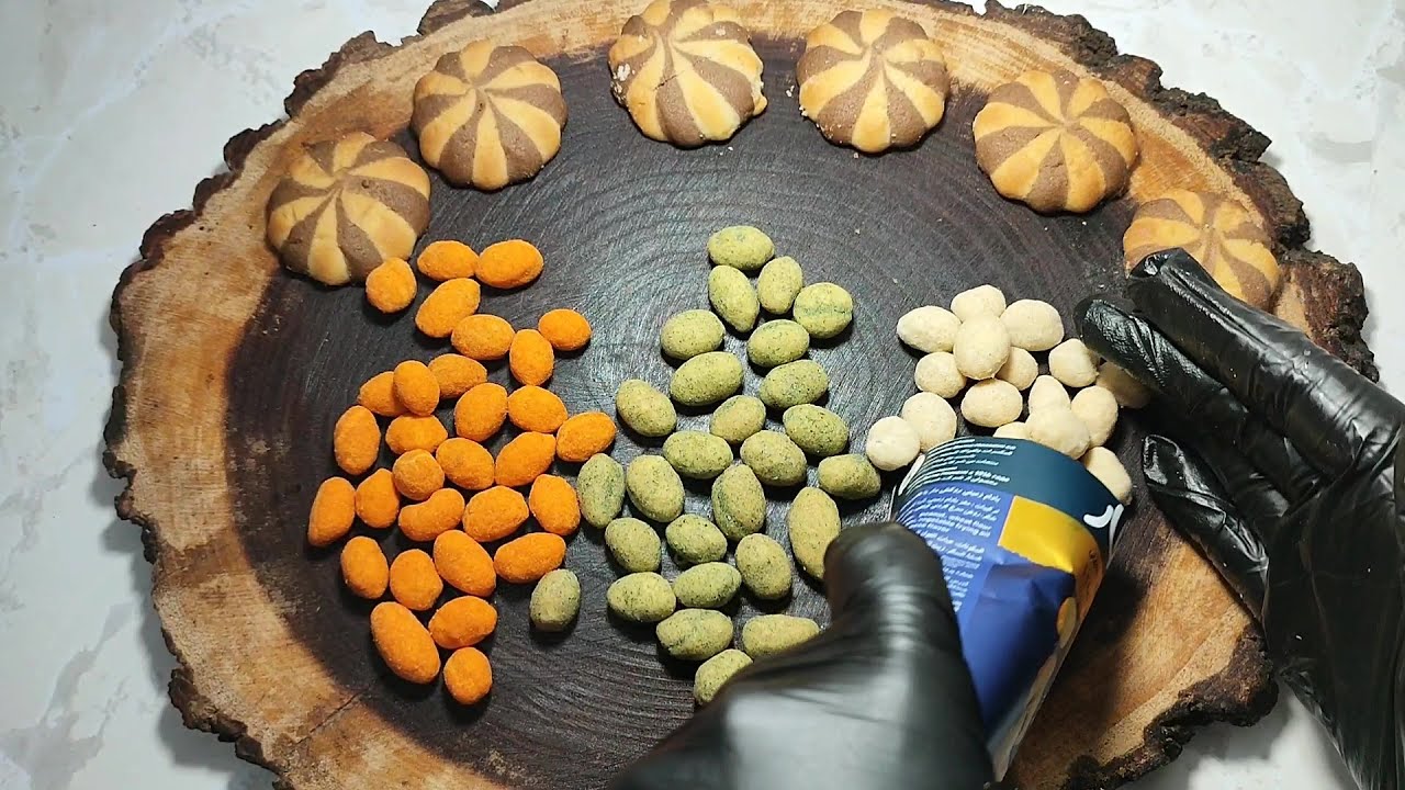 Colorful Unpacking ASMR Hi Bye Biscuits, Ketchup Coated Peanuts, Cheese ...