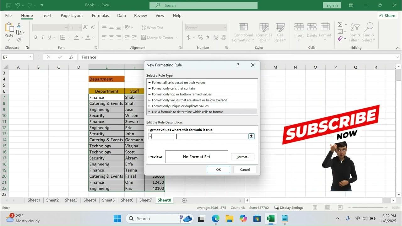 Excel Conditional Formatting Amazing Formula - YouTube