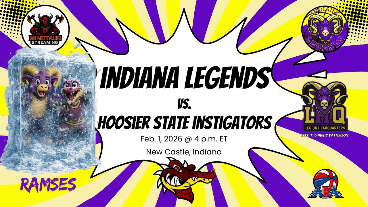 Hoosier State Instigators at Indiana Legends - Feb. 1, 2026 - YouTube