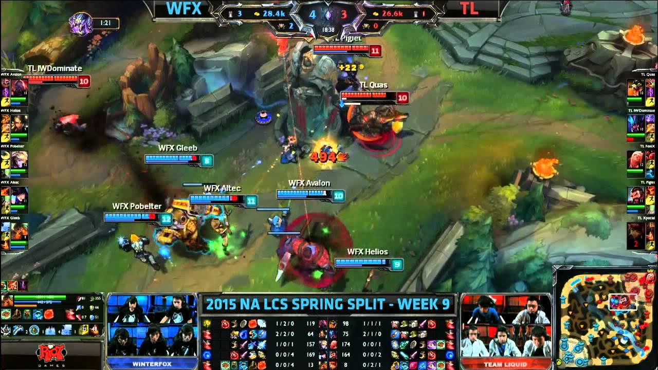 Winterfox vs Team Liquid | S5 NA LCS Spring 2015 Week 9 Day 1 | WFX vs TL W9D1G3 VOD 60FPS - YouTube