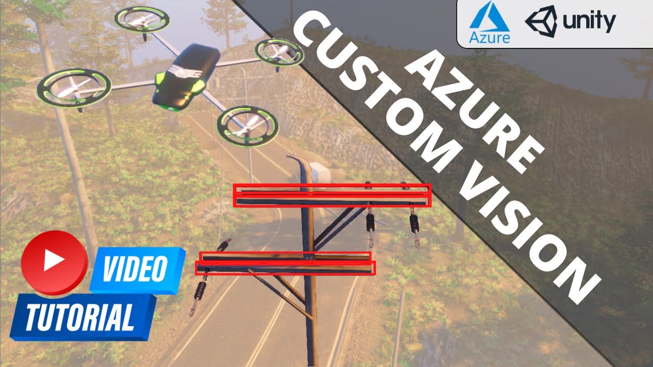 Utility Pole Inspections with AI & Drones: Unity HDRP and Azure Custom ...