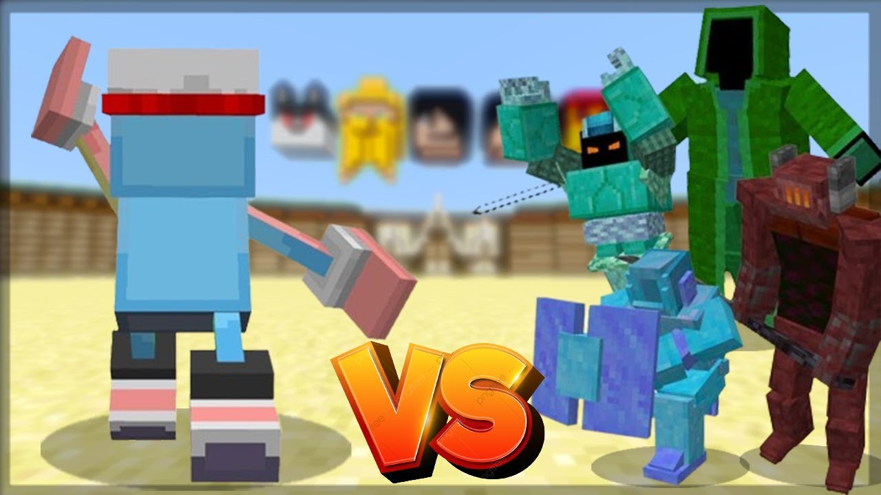 Minecraft: DEFENDER VS WORLD OF BOSSES ! - BATALHA DE MOBS | 1.19.2 ...