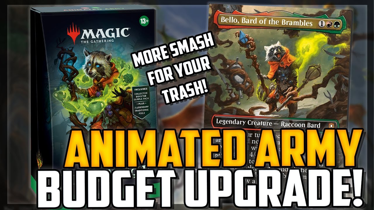 "Animated Army" $50 Budget Upgrade Guide! Bloomburrow Commander Precon ...
