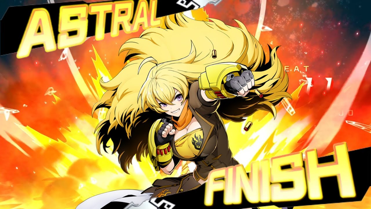 BBTAG - Yang Xiao Long Astral Finish + Burning Gold + Unrelenting Fire ...