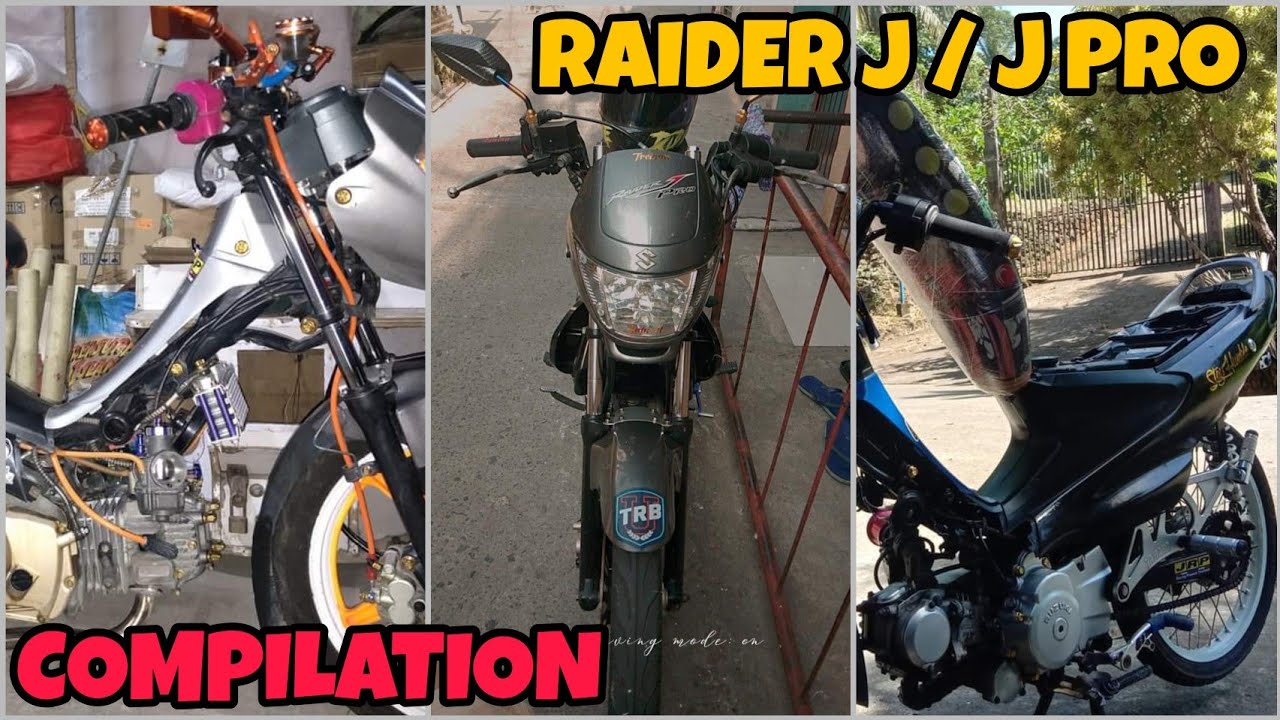 SUZUKI RAIDER J AND RAIDER J PRO 110 COMPILATION - YouTube