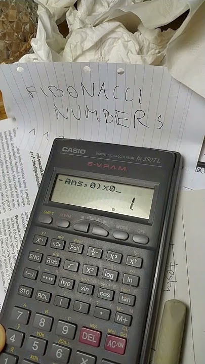 Fibonacci numbers on a basic calculator - YouTube