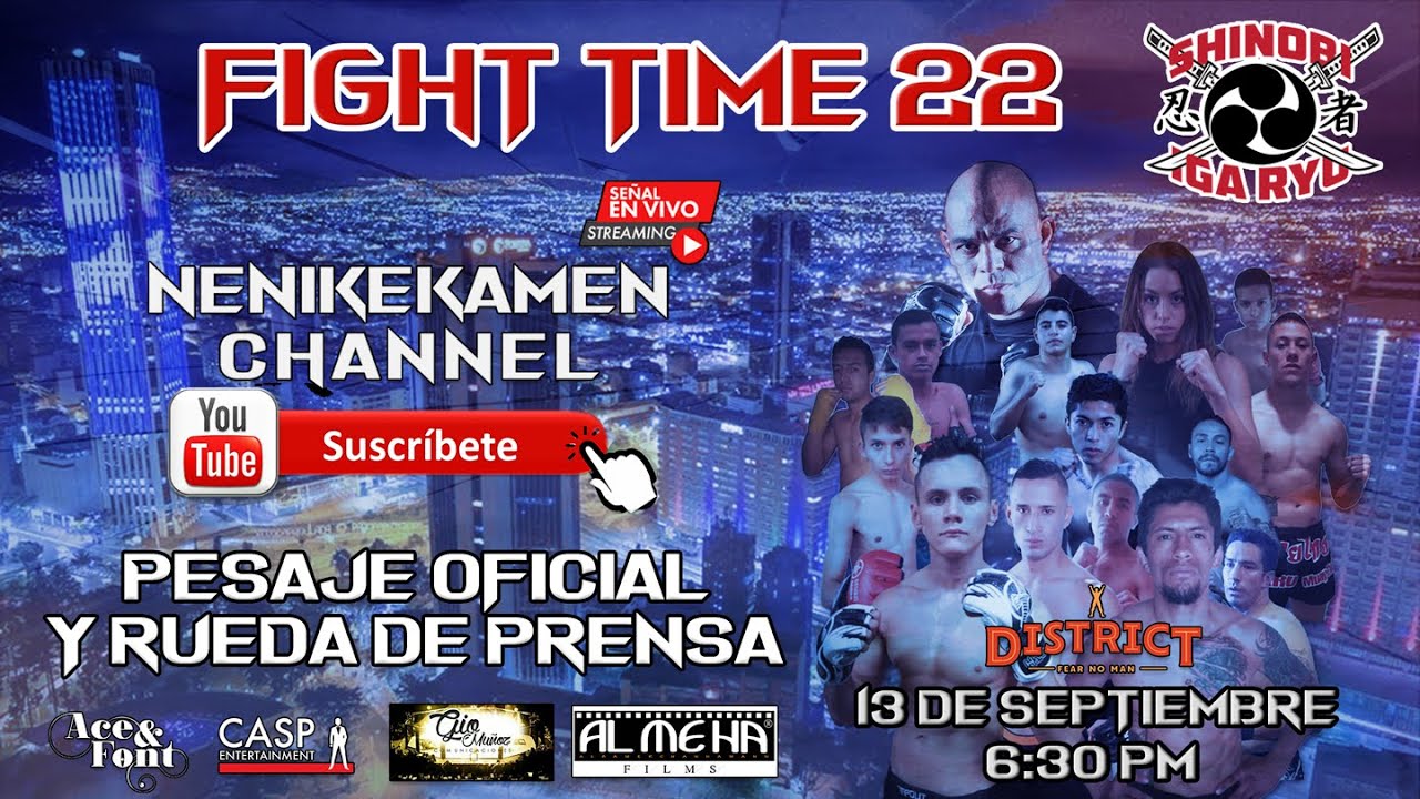 MMA FIGHT TIME 22 - PESAJE OFICIAL - YouTube