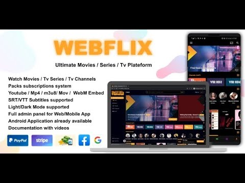 WebFlix - Movies - TV Series - Live TV Channels - Subscription - YouTube