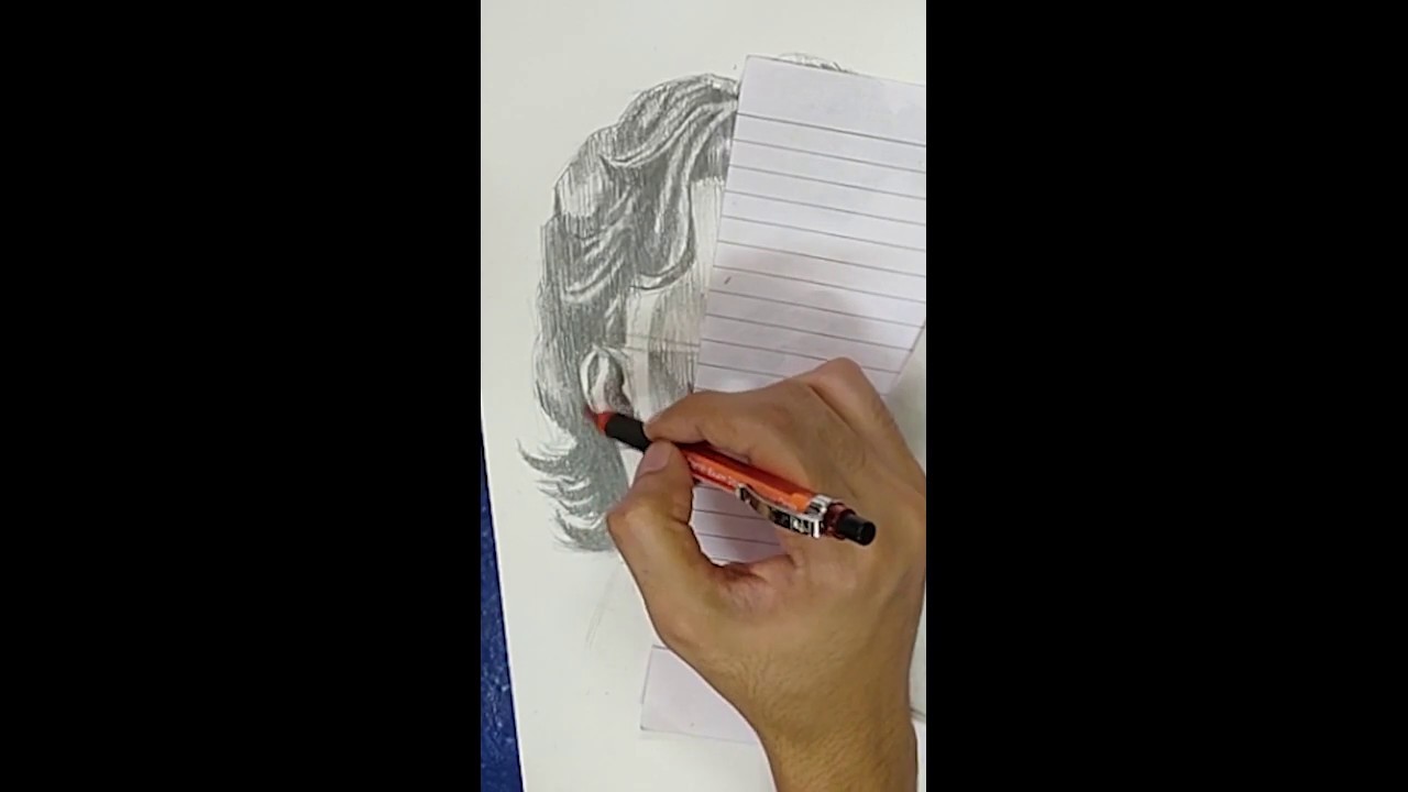 DRAWING HAIRS USING HATCHING METHOD | ART FELLOW - YouTube