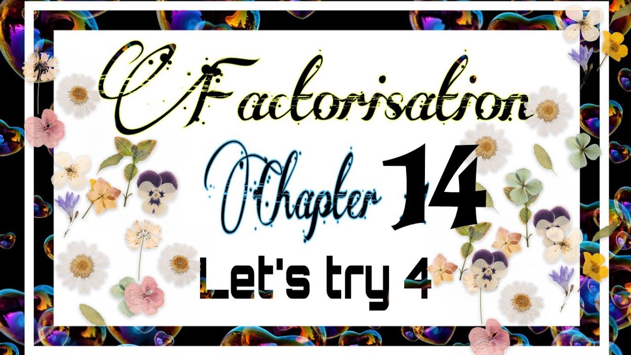 Solve by using factorising numerator first//Let's try 4 chapter 14/Factorisation /How to ...