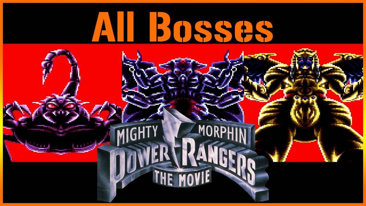 Boss Rush - All Bosses | Mighty Morphin Power Rangers The Movie - YouTube