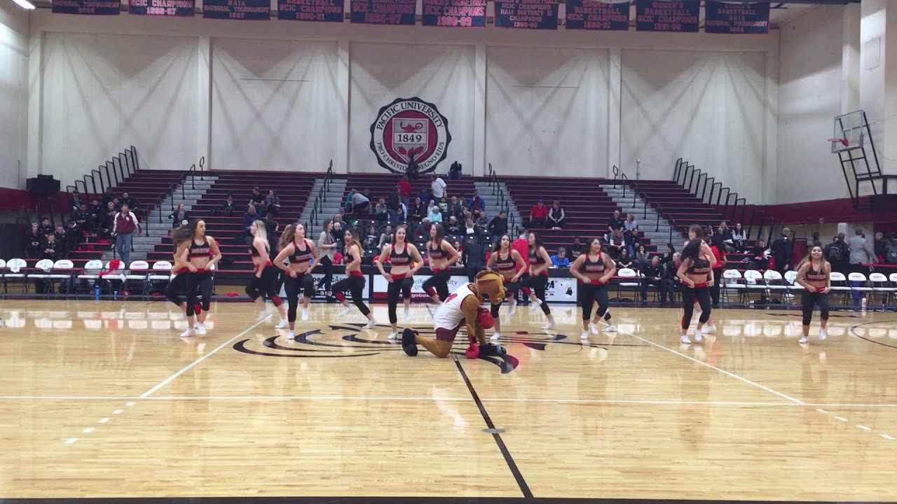 Stanky Leg with Mascot Basketball Halftime 2018 - YouTube