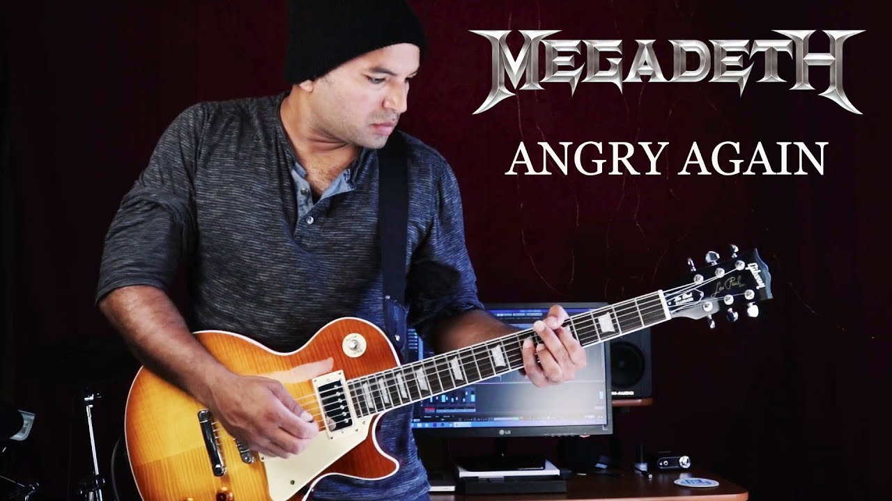 Megadeth -Angry Again - Rhythm Guitar Cover - YouTube