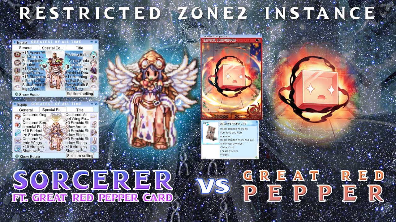 Ragnarok Online - iRO Chaos - Sorcerer (Psychic Wave) Feat.Great Red ...