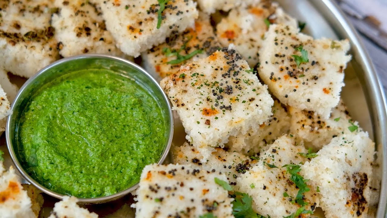 रुई जितने नरम और जालीदार White Dhokla Recipe | Idada Flour Recipe ...