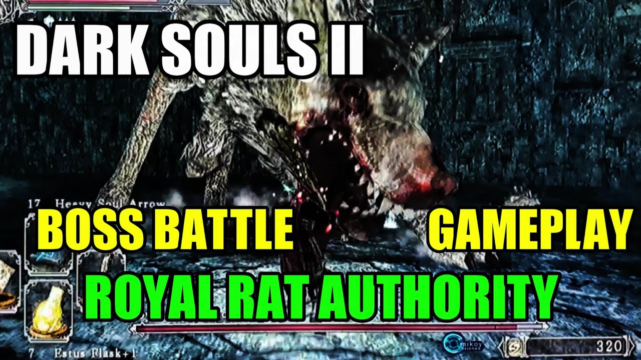 Dark Souls 2 - Royal Rat Authority Boss Battle - YouTube
