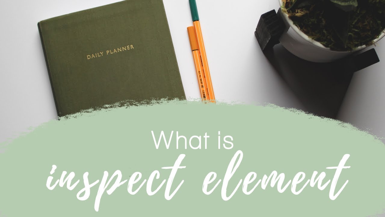 What is the inspect element - YouTube