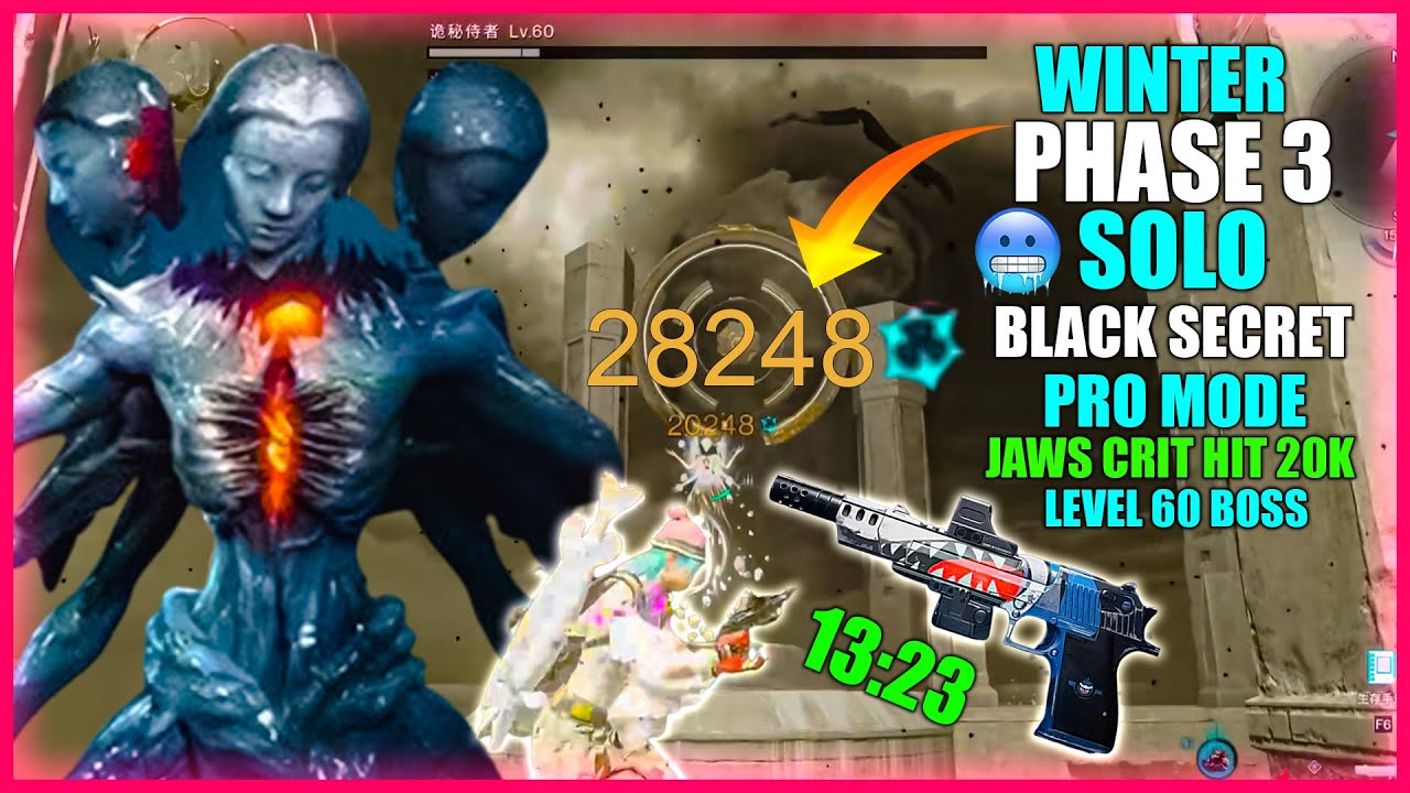 ONCE HUMAN WINTER PHASE 3 - JAWS CRIT HIT 28K SOLO PRO MODE BLACK ...
