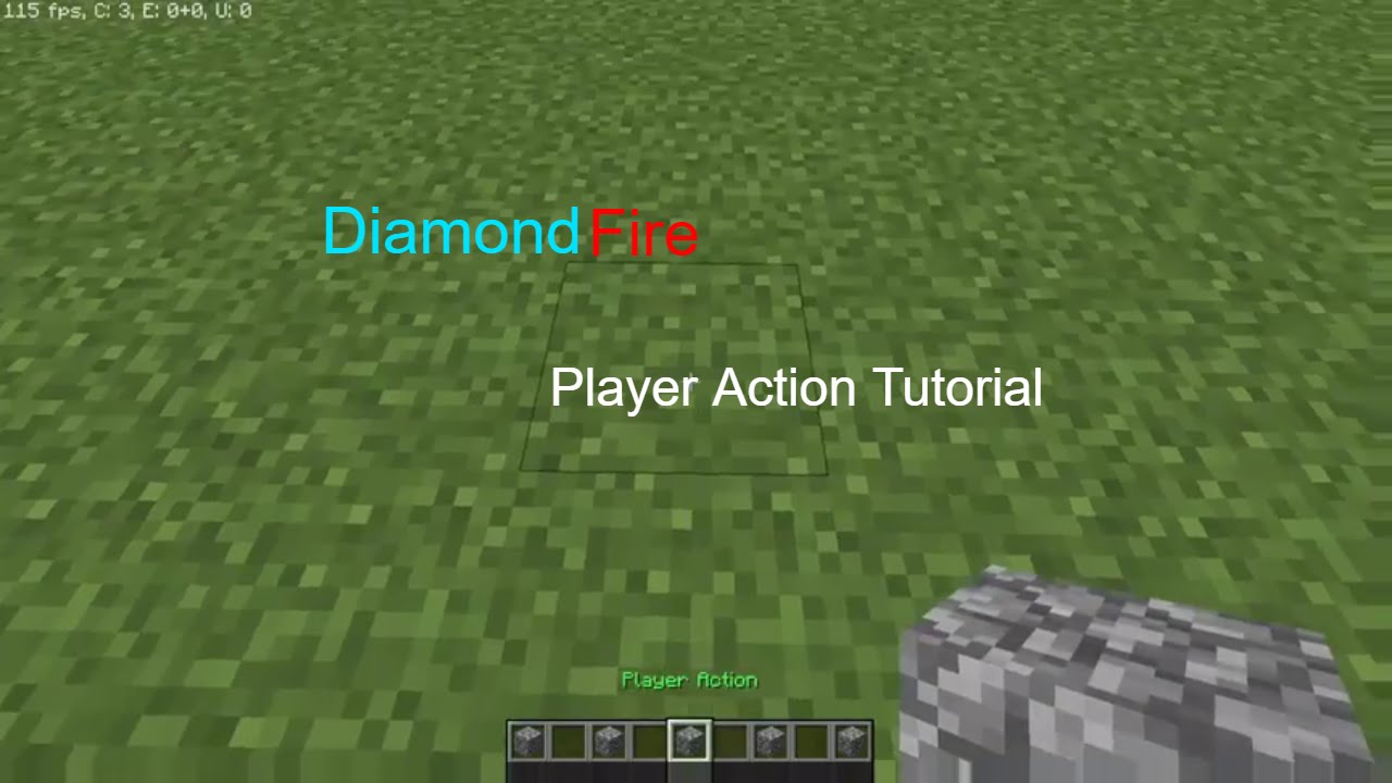Minecraft DiamondFire Tutorial Episode 2: Player Actions - YouTube