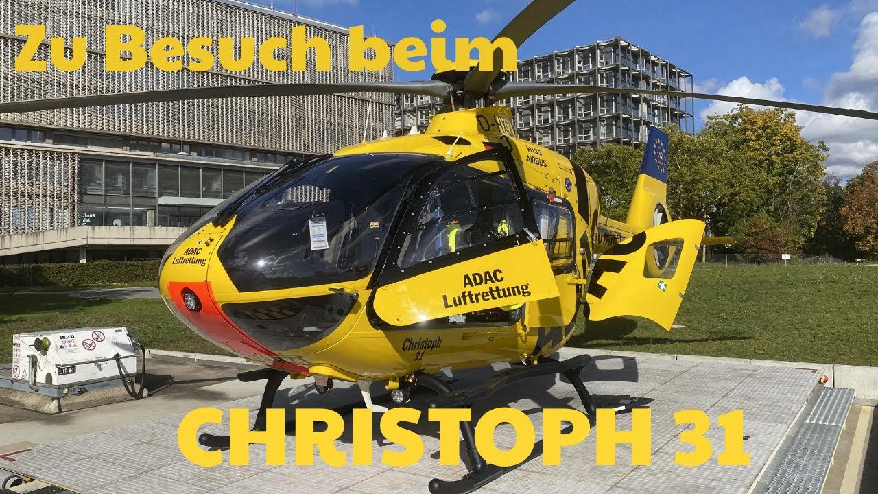 Die Station des CHRISTOPH 31 in Berlin | ADAC RETTUNGSHUBSCHRAUBER H135 ...
