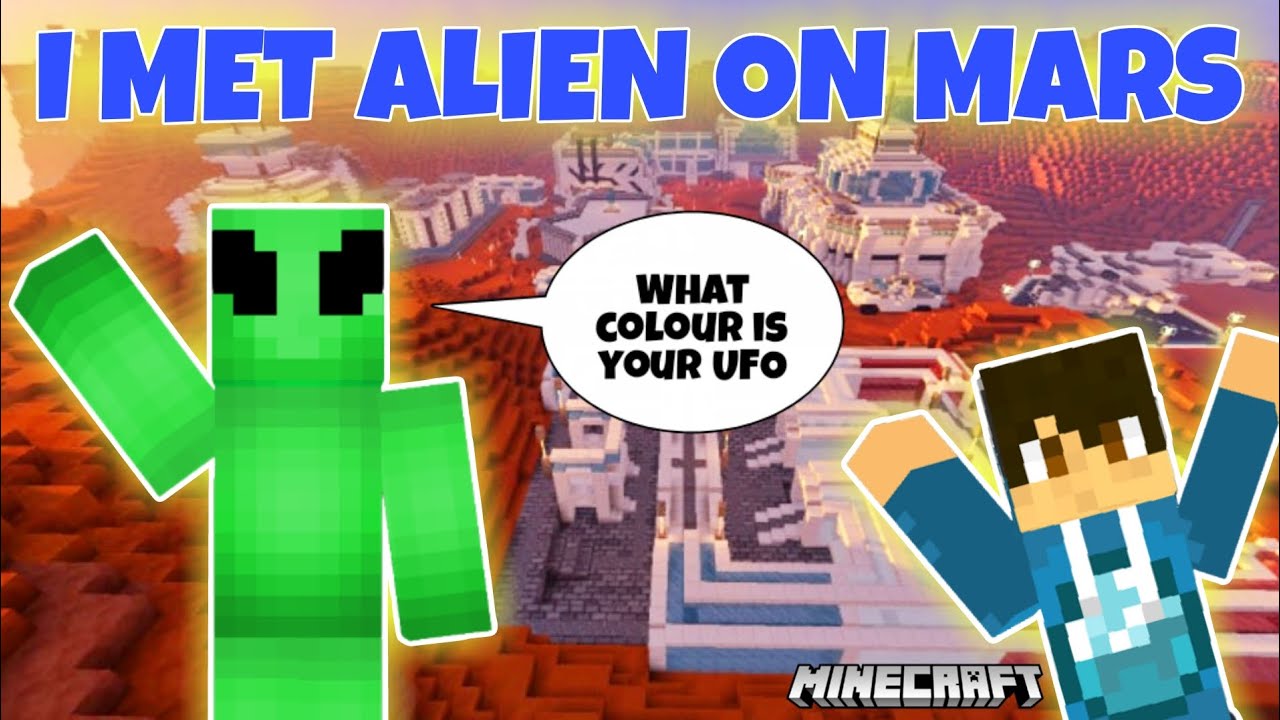 I exposed the aliens' secret plan on mars in Minecraft 😮 - YouTube