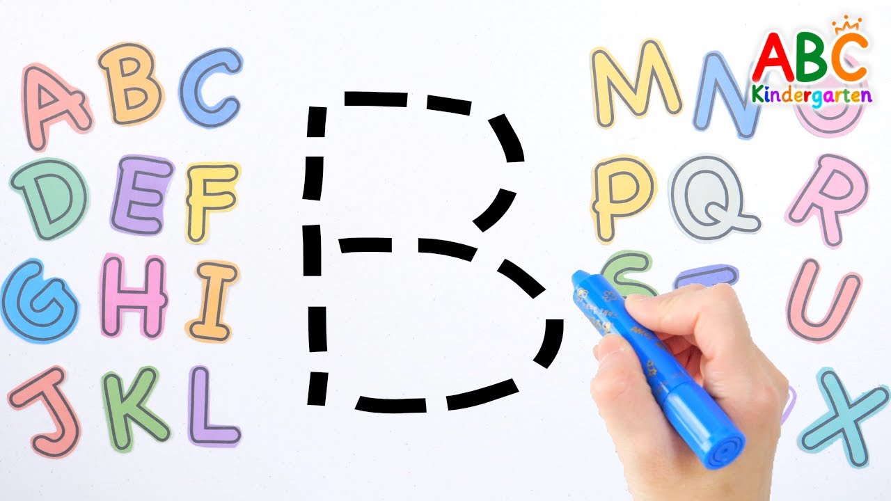 Learn the letter B with picture pieces | Find the letter B and put ...