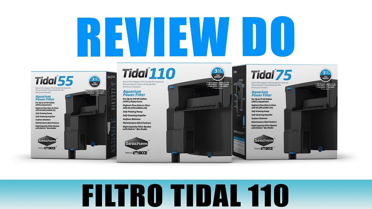 FILTRO TIDAL 110 - Utilização no Nano Aquario Marinho - YouTube