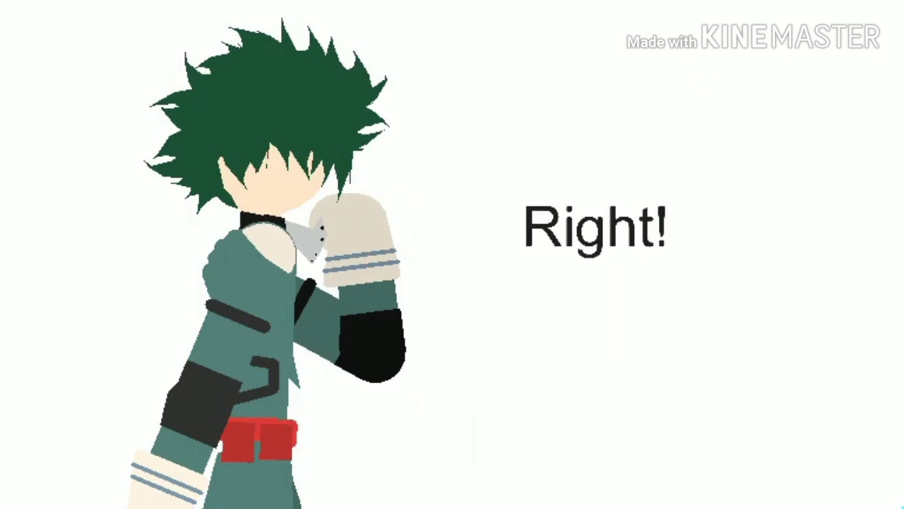 My Hero Academia Stick Nodes All Might Vs Deku - YouTube
