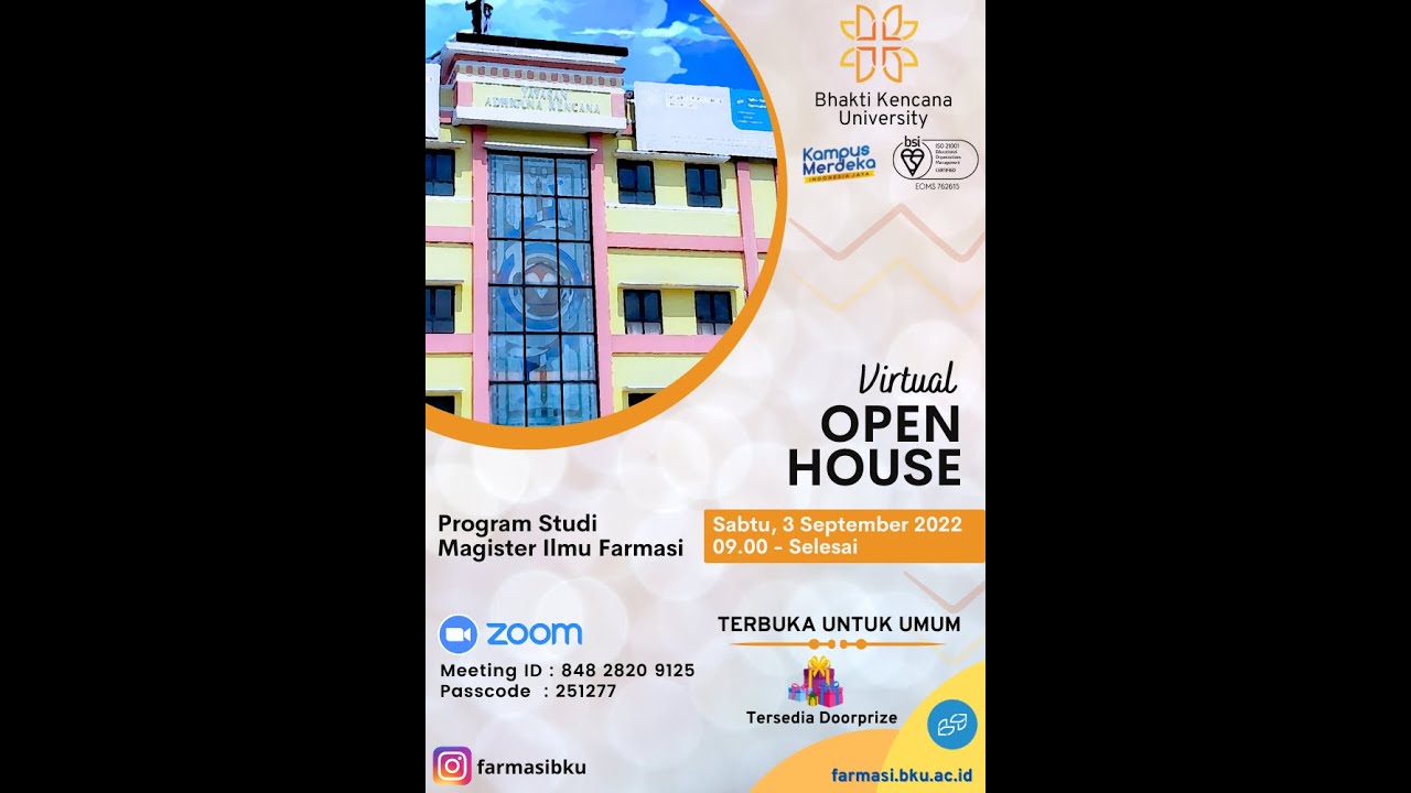 Virtual Open House Program Studi S2 Ilmu Farmasi - YouTube