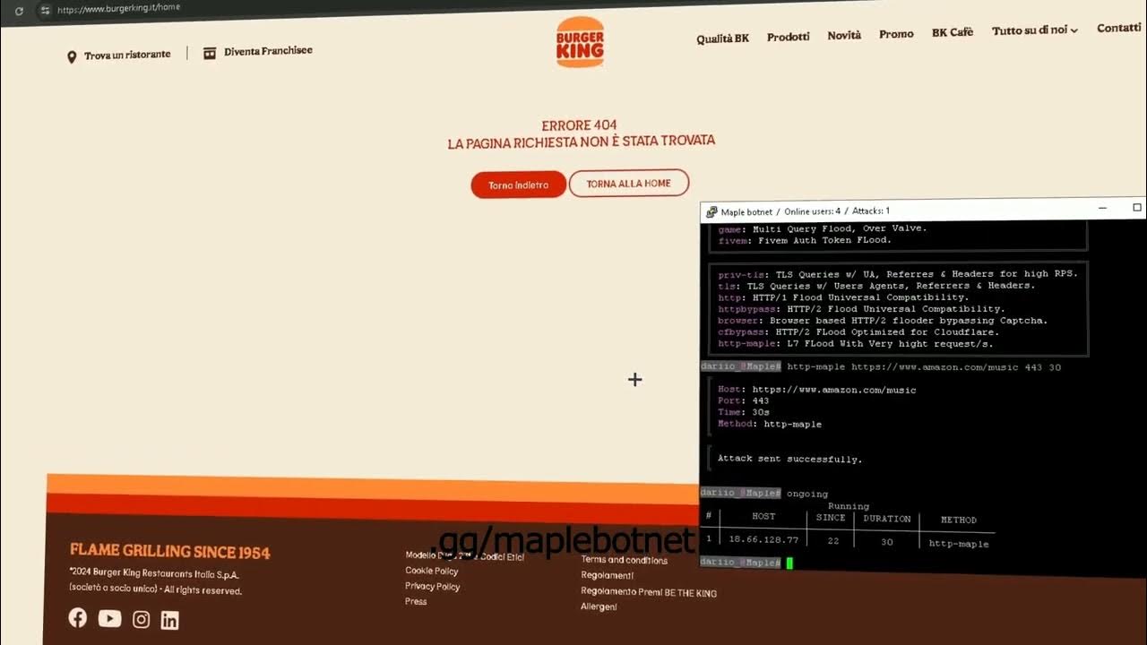 Maple C2 Showcase CRASHING Amazon x burgerking VS C2/BOTNET 2024 | BEST ...