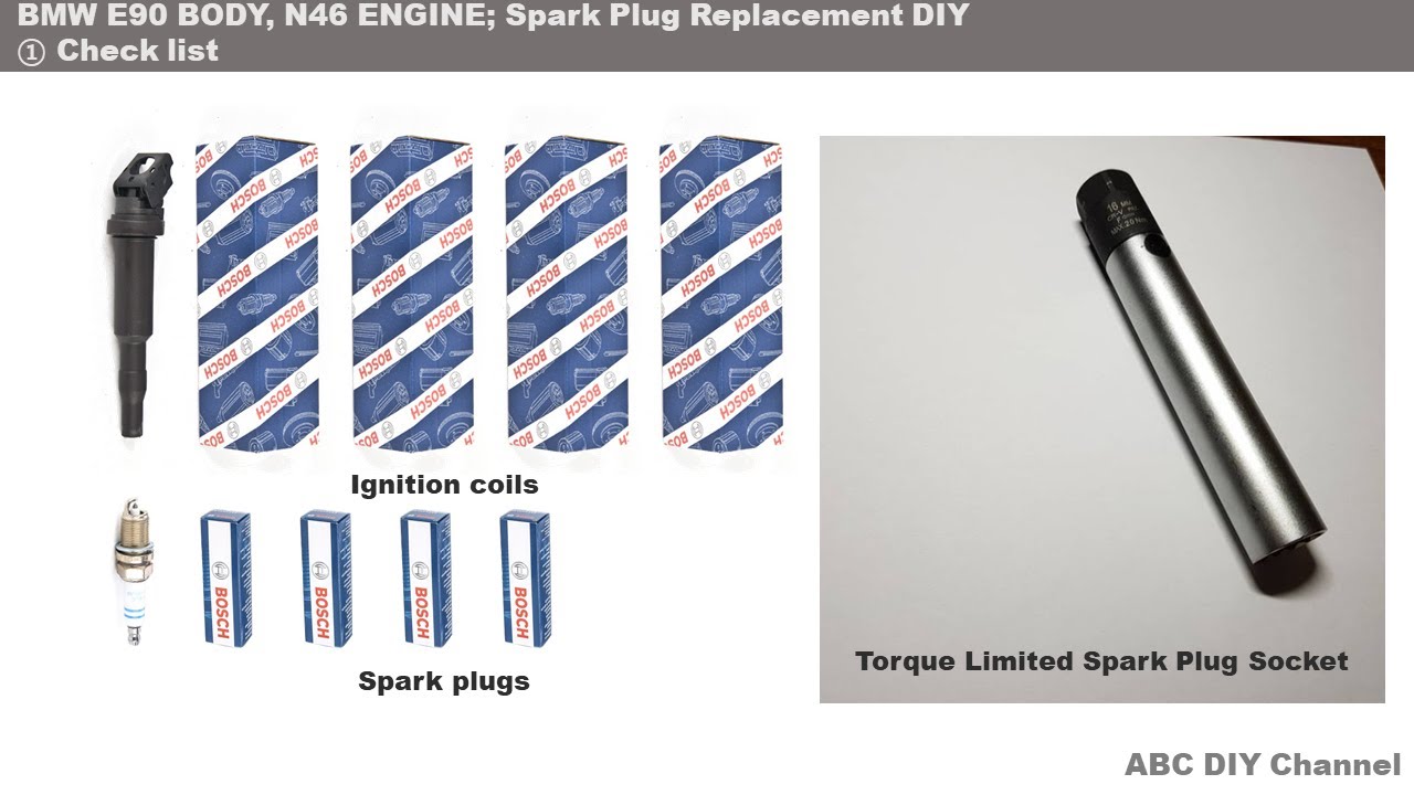 BMW E90 320I N46 Spark Plug Replacement - YouTube